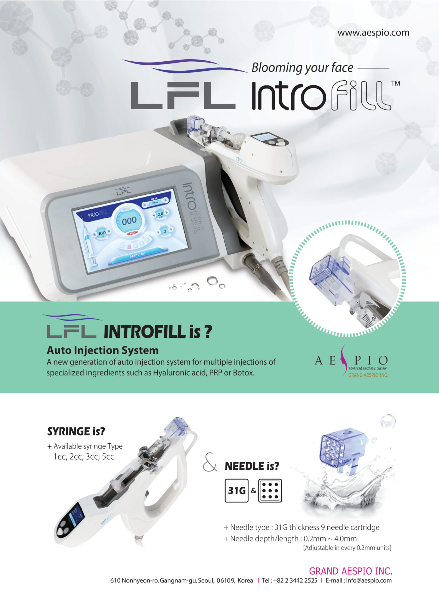 Auto Injection System Introfill Injector - Skinology Beauty Essence ...